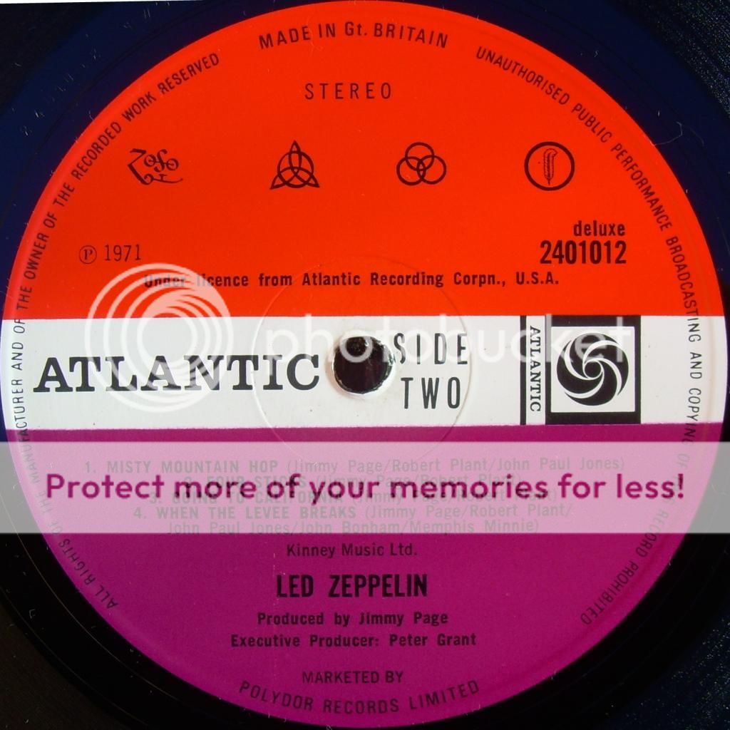 Led Zeppelin IV UK Plum Vinyl - Terrific! | Steve Hoffman Music Forums